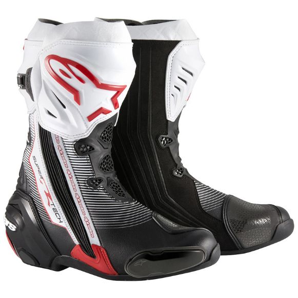 ALPINESTARS SUPERTECH R BLACK/RED/WHITE ΜΠΟΤΕΣ