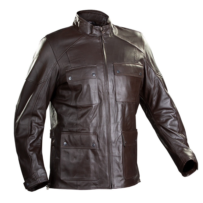 NORDCODE DACOTA BROWN leather motorcycle jacket