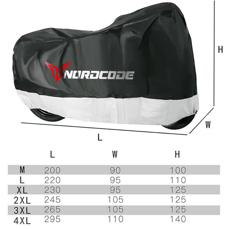 Κουκούλες μηχανής NORDCODE STANDARD PLUS MEDIUM 200x90x100