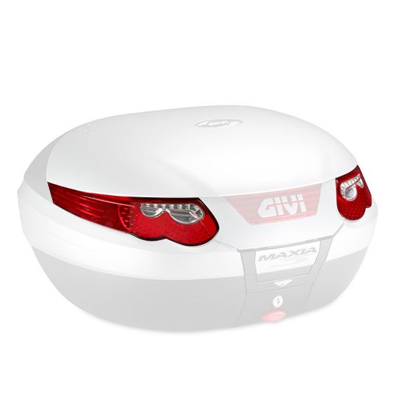 Z696R topcase reflectors Givi E55 Maxia red (set)